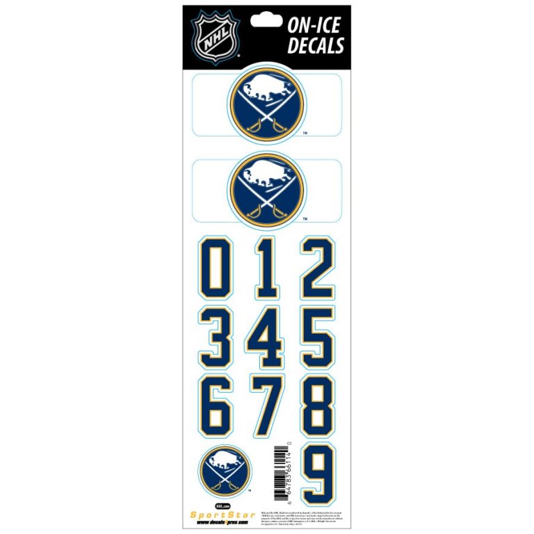 Buffalo Sabres Retro White Helmet Decal Set – House of Hockey