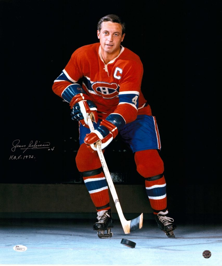 Jean Beliveau Autographed Montreal Canadiens 16×20 Photo – House of Hockey