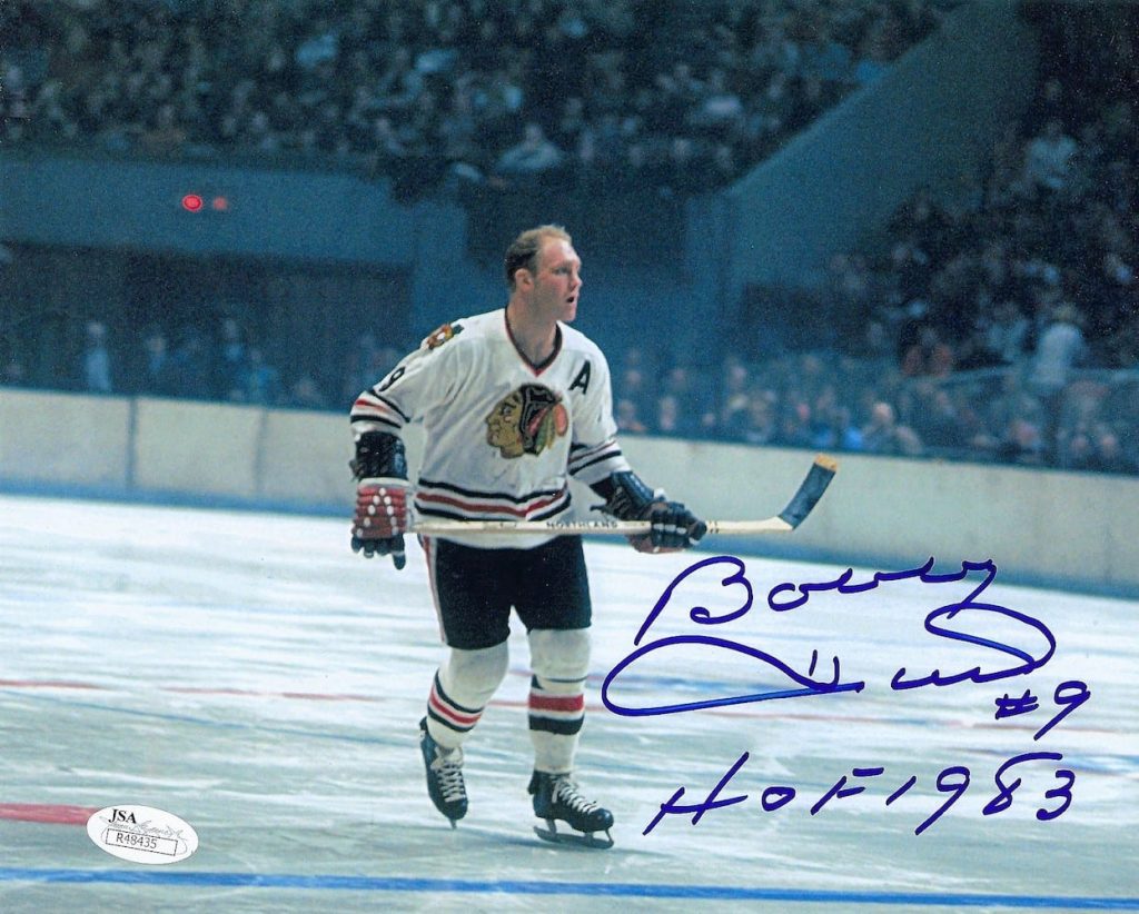 Bobby Hull Autographed Chicago Blackhawks 11×14 Photo – House of Hockey