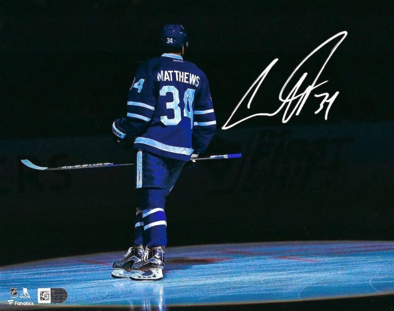 Auston Matthews Autographed Toronto Maple Leafs 8×10 Photo – House of ...