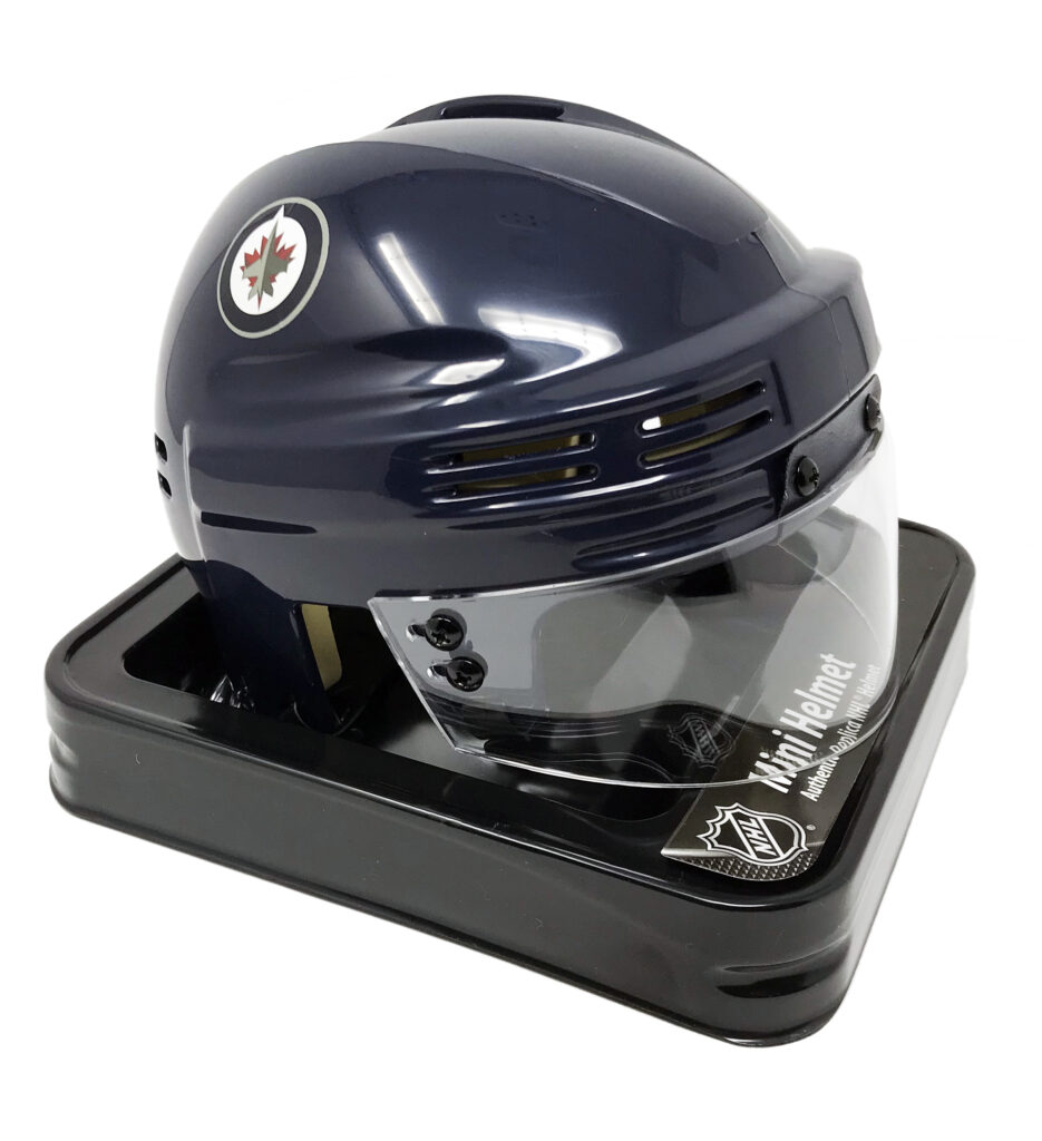 Navy Mini Helmet with Winnipeg Jets logo – House of Hockey
