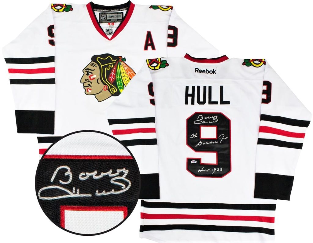 Bobby Hull Autographed Chicago Blackhawks Jersey – House of Hockey