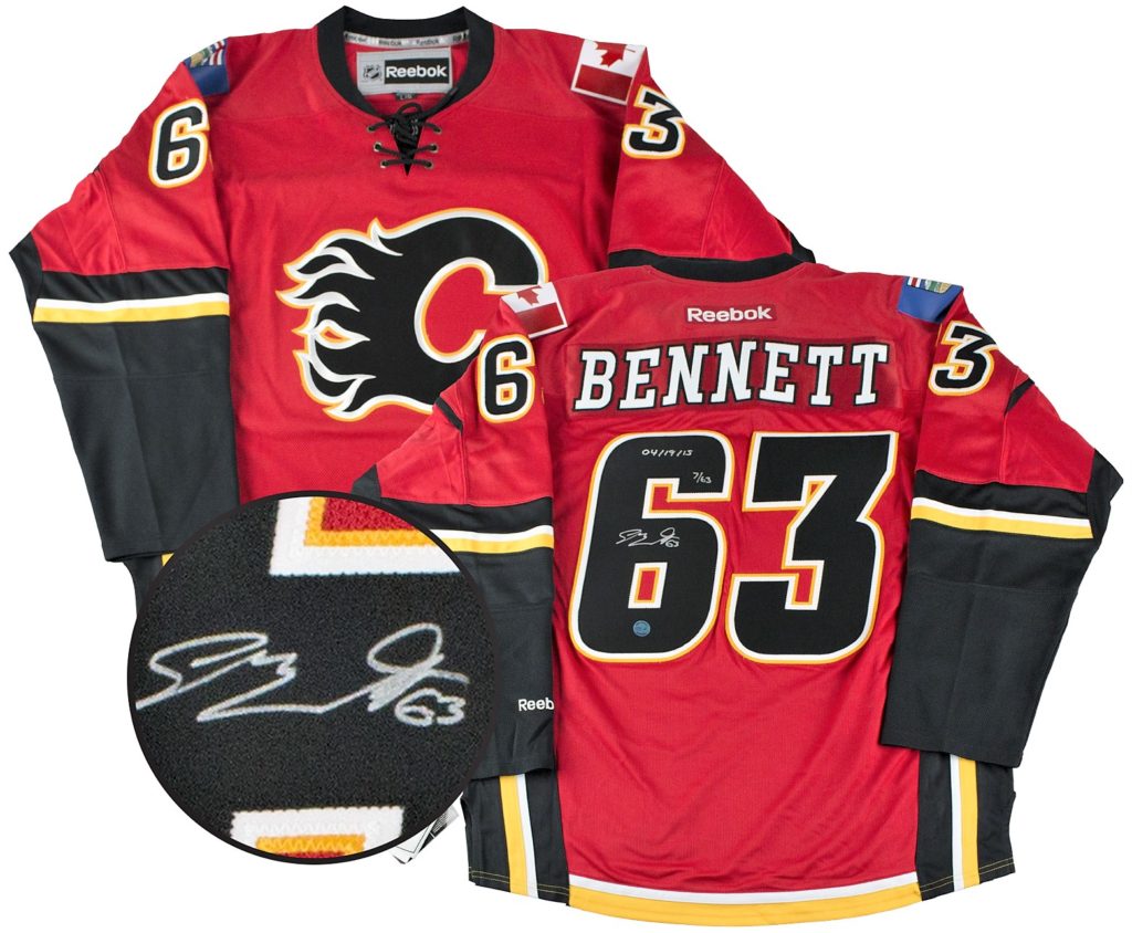 Sam Bennett Autographed L/E Calgary Flames Jersey – House of Hockey