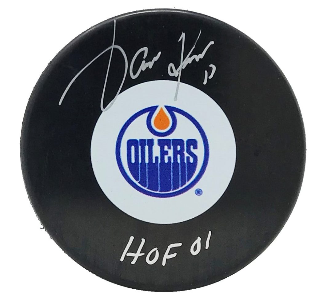 Jari Kurri Autographed Edmonton Oilers Logo Puck – House of Hockey