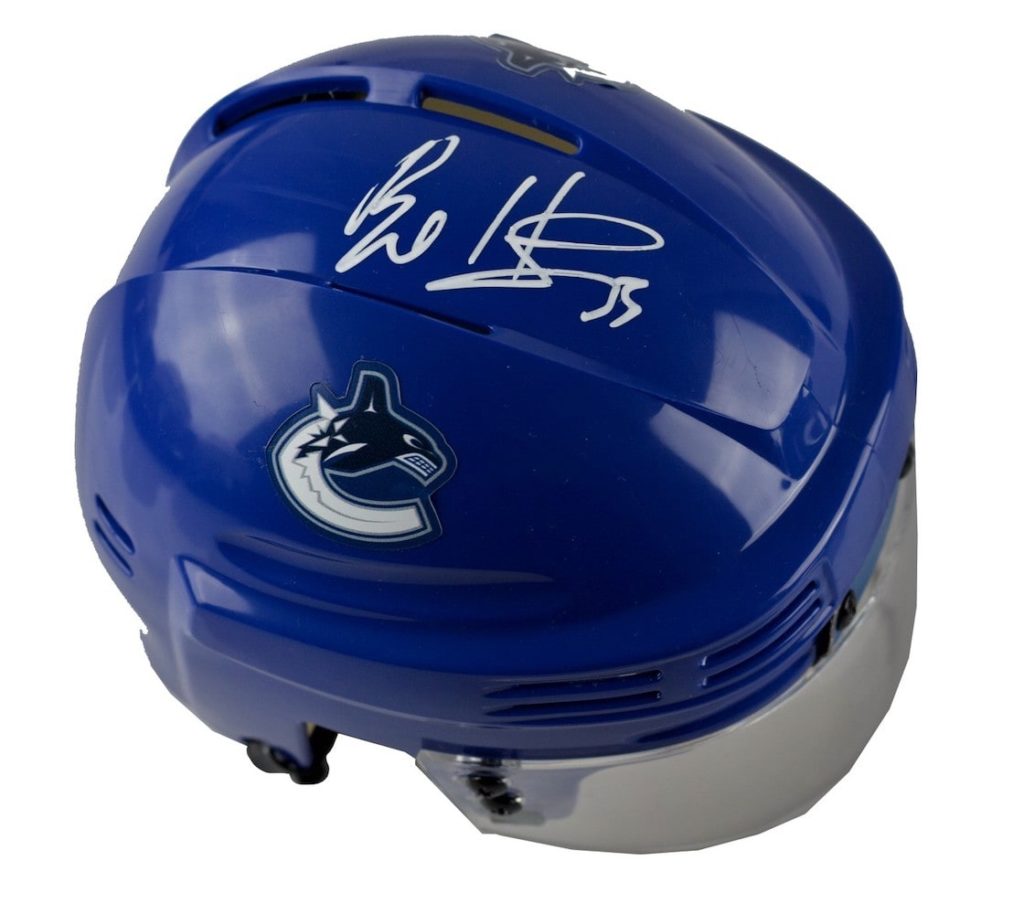 Bo Horvat Autographed Vancouver Canucks Blue NHL Mini Helmet – House of ...
