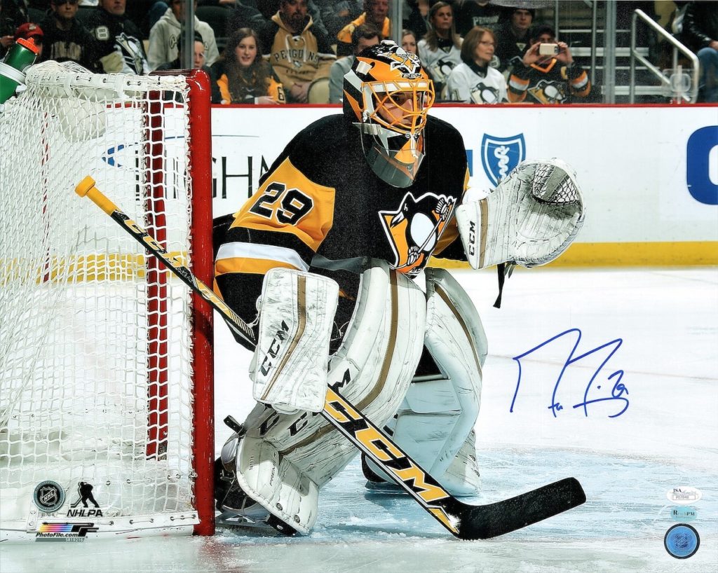 Marc-Andre Fleury Autographed Pittsburgh Penguins 16×20 Photo – House ...