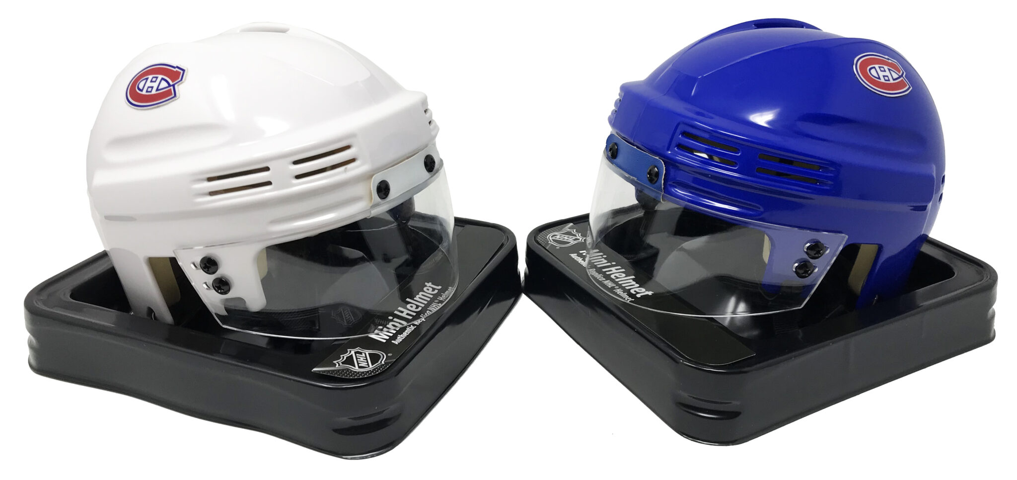 Montreal Canadiens NHL Licensed Blue & White Mini Helmets – House of Hockey